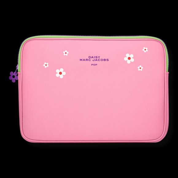 Marc Jacobs | Bags | Marc Jacobs Daisey Pop Laptop Bag Pink Neoprene ...